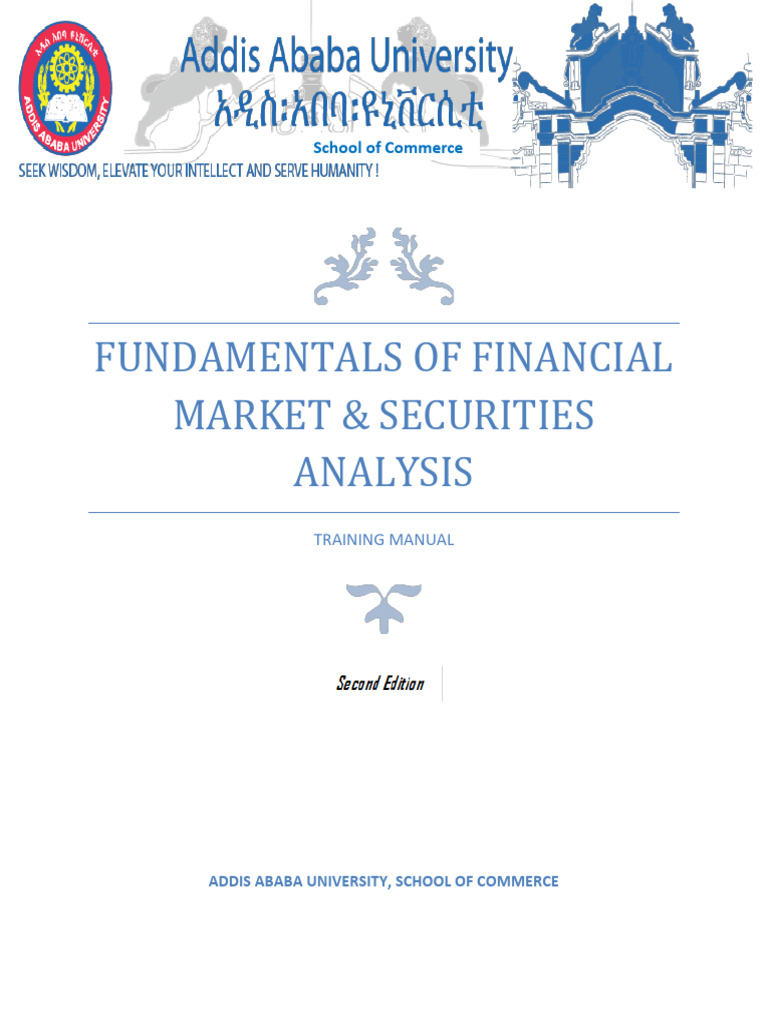 Fundamentals of Financial Markets and Security Analysis Training | PDF