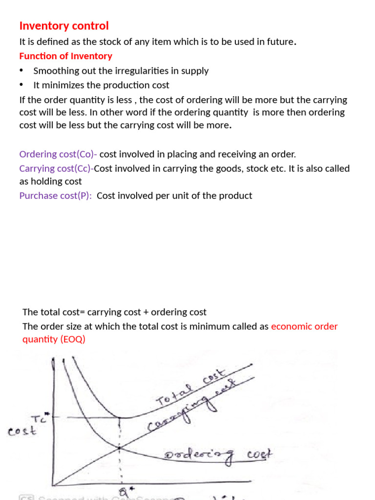 Inventory NOTE (1) | PDF