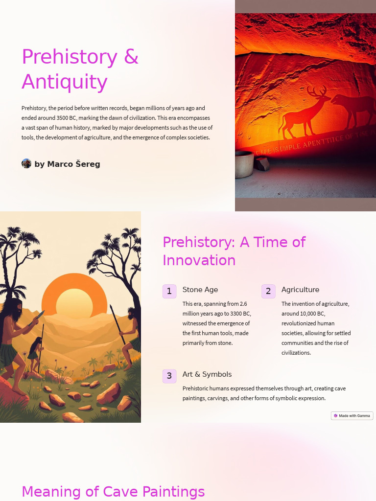 Prehistory and Antiquity | PDF