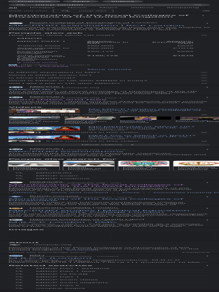 MRCP London - Google Search | PDF