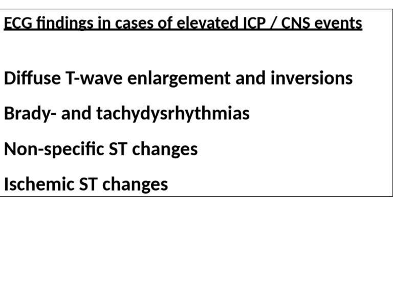 Diffuse T-Wave Enlargement and Inversions Brady-And Tachydysrhythmias ...