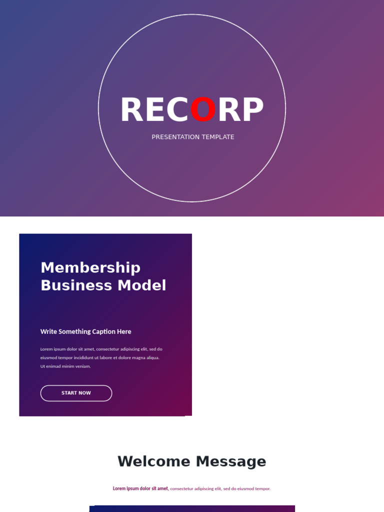 Recorp Presentation Template | PDF