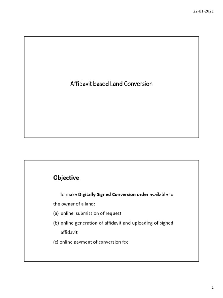 Affidavit Conversion Screens | PDF
