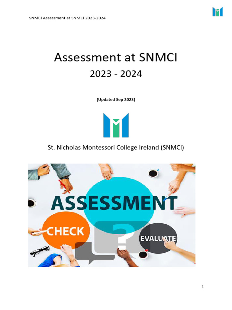 Assessment at SNMCI 2023 2024 | PDF