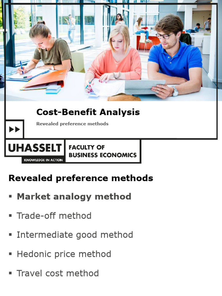 5 CBA Revealed Preference Methods | PDF