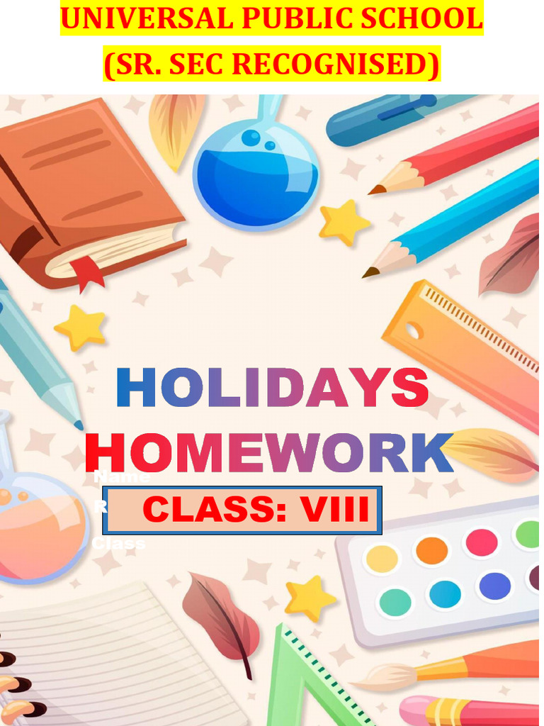 CLASS-8 FINAL HOLIDAY HOMEWORK | PDF