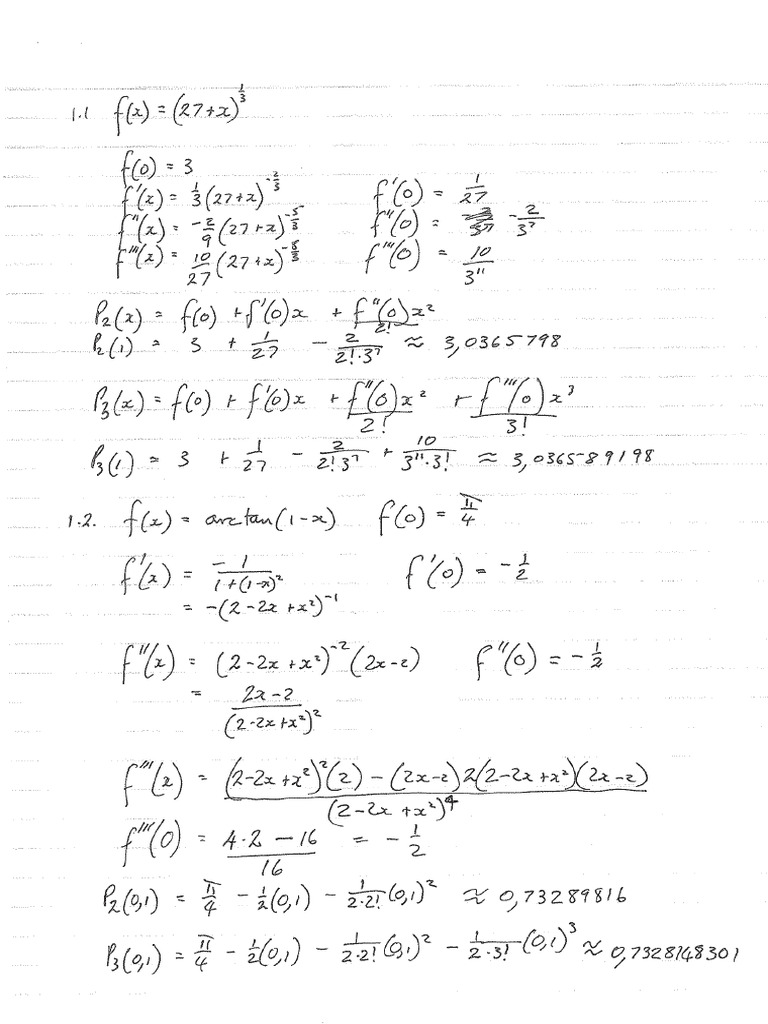 Calc5+Taylor+and+Maclaurin+Worked+Solutions | PDF