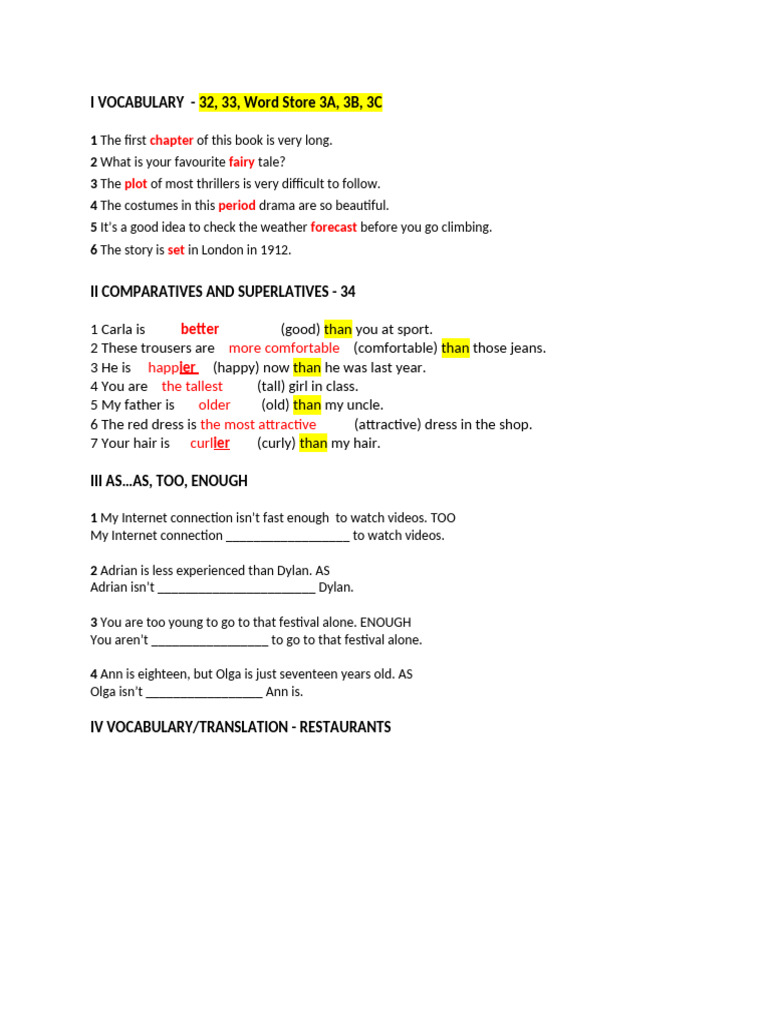 Movies, Comparison | PDF