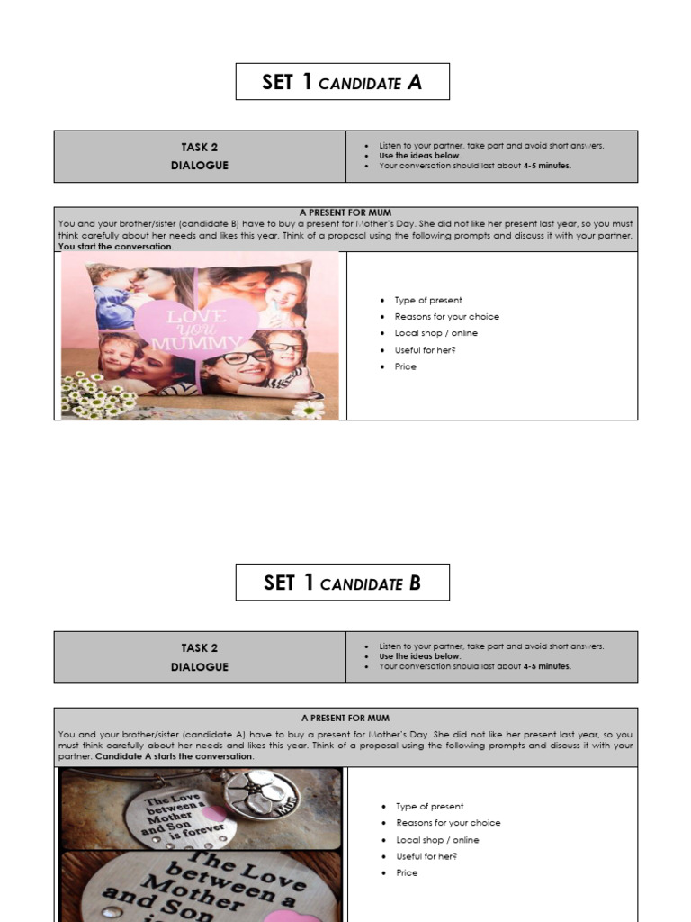 A Present For Mum | PDF