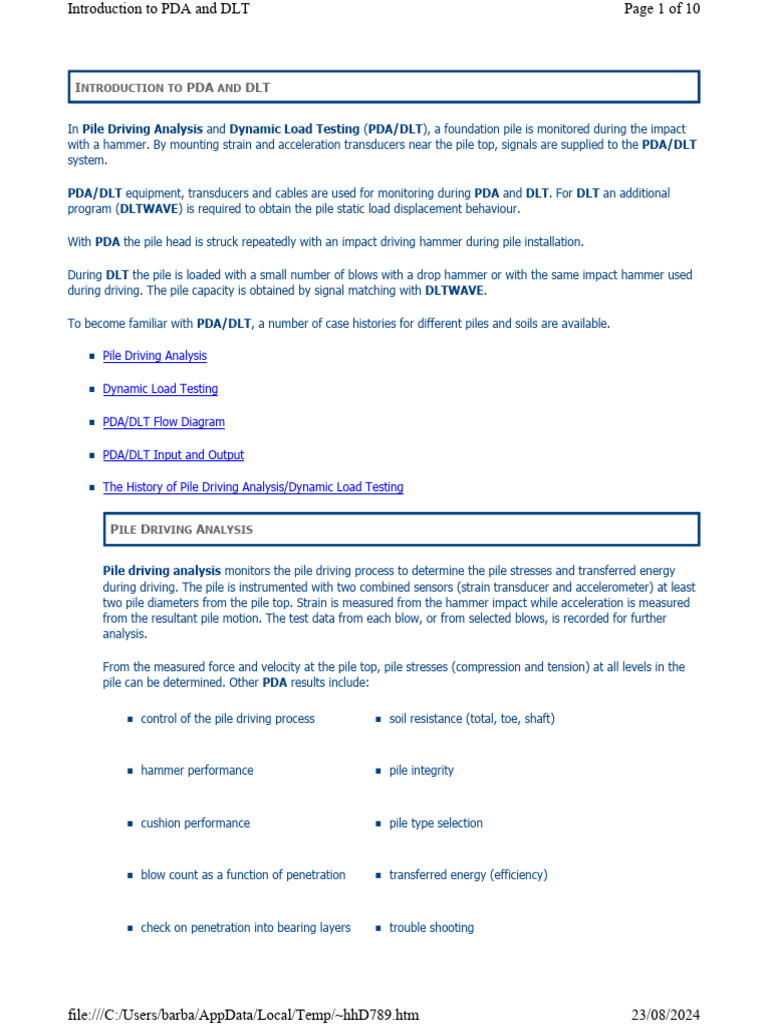 Manual Pda - DLT Profaund | PDF