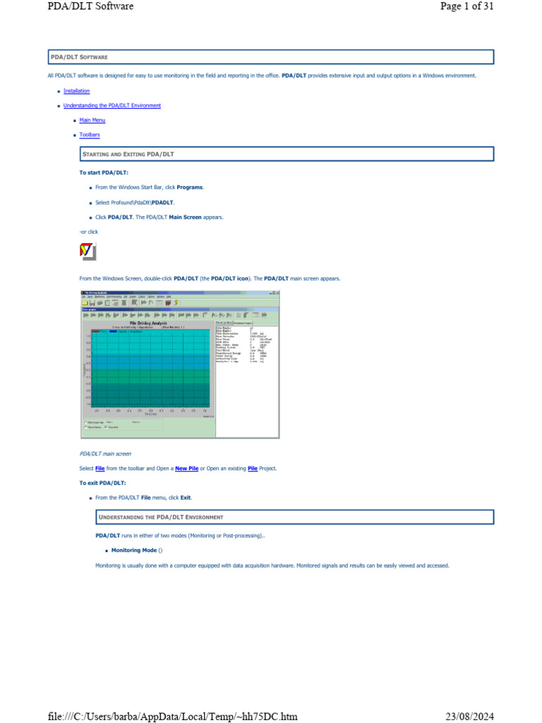 Manual Pda - DLT Profaund 3 | PDF