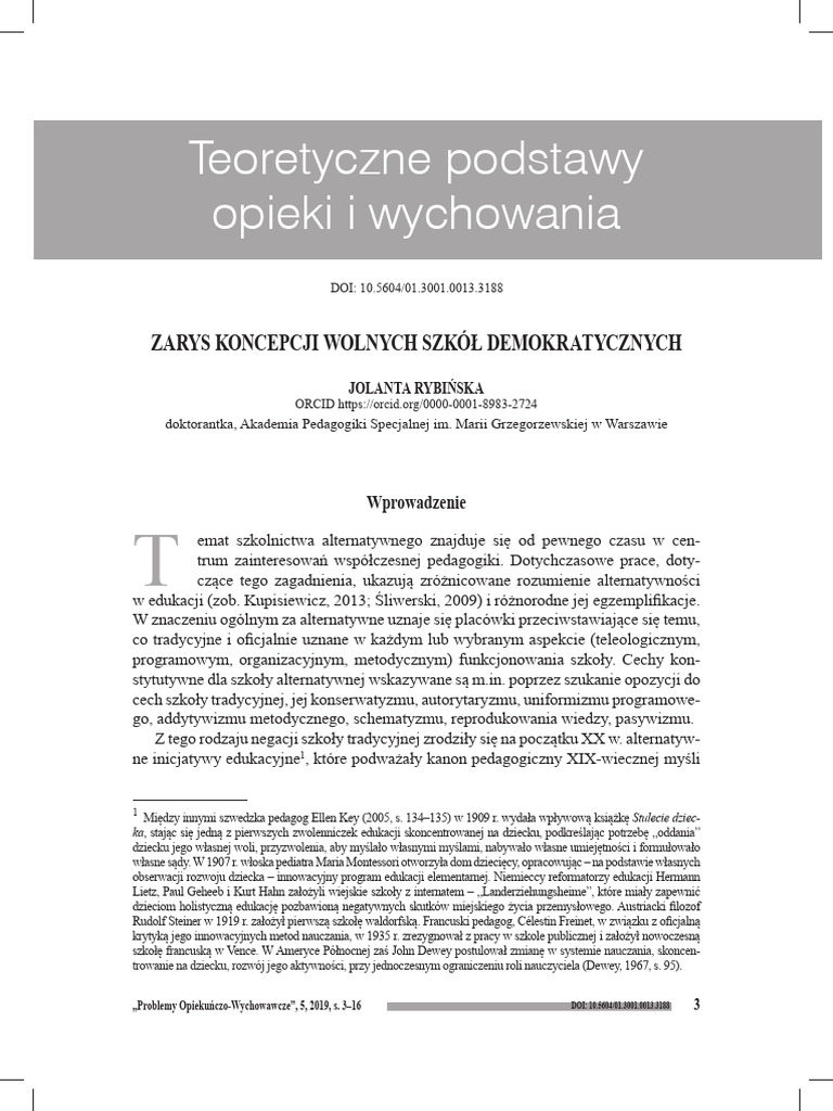Wolne Szko y Demokratyczne | PDF