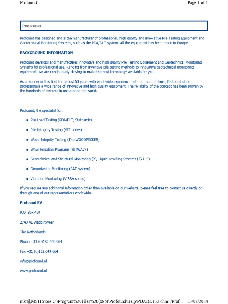 Manual Pda - DLT Profaund 9 | PDF