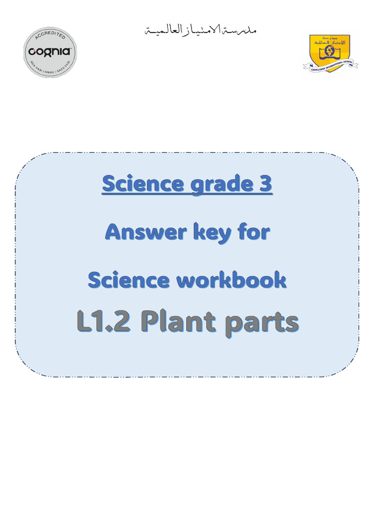 Answer Key Workbook 1.2 Plant Parts | PDF