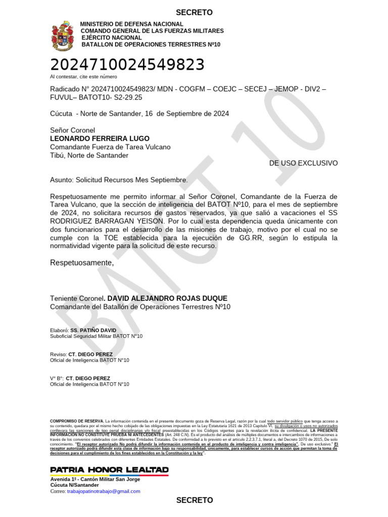 16-09-2024 OFICIO GGRR SEPTIEMBRE | PDF