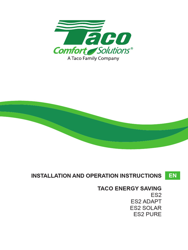 Taco Installation Instructions | PDF