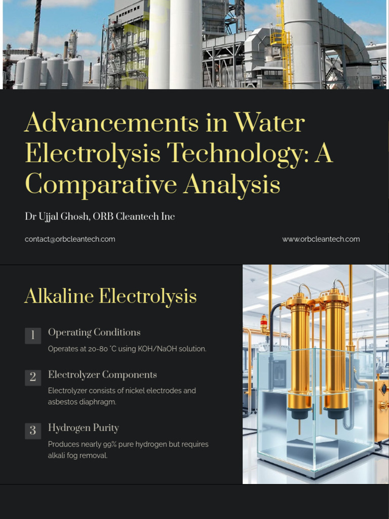 Advancements in Water Electrolysis Technology | PDF
