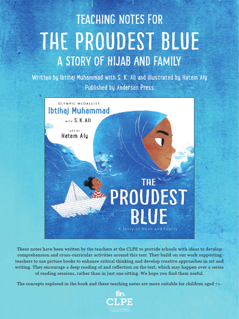 The Proudest Blue: Teaching Notes For A Story of Hijab and Family | PDF