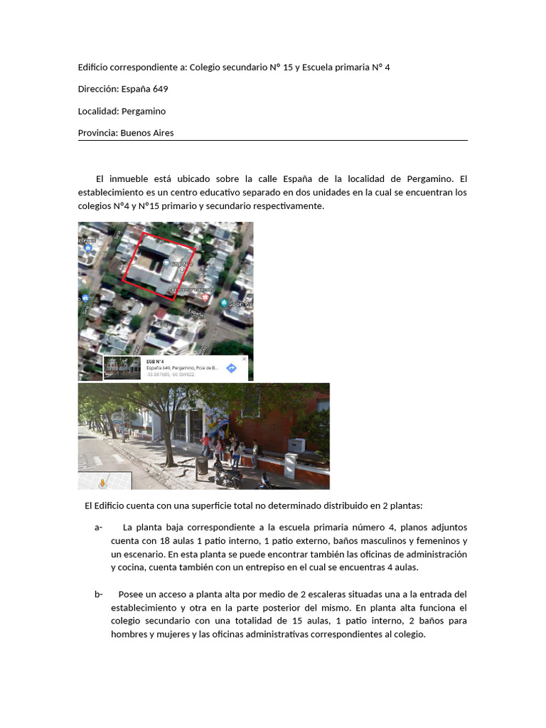 Informe de Las Escuelas | PDF