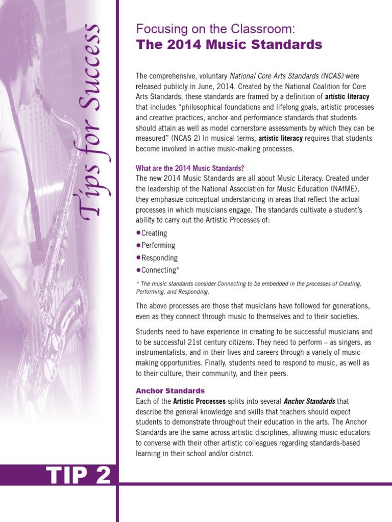Tip 2 The 2014 Music Standards | PDF