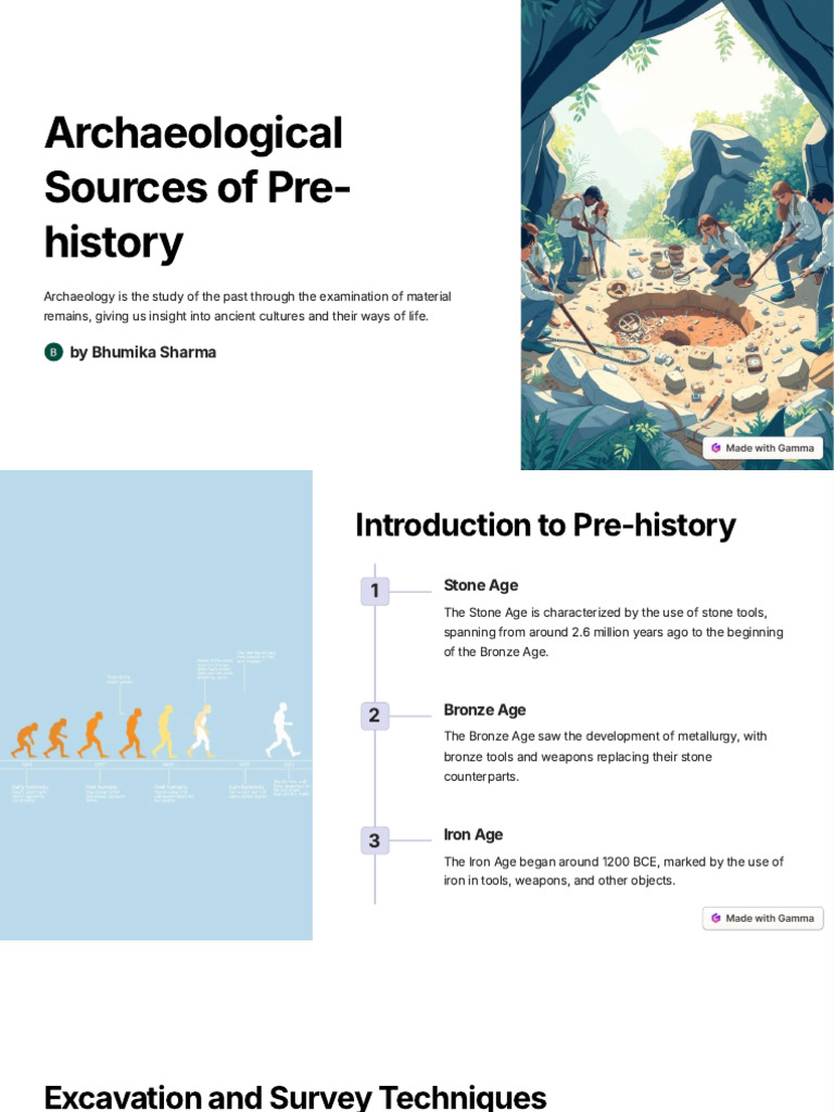 Archaeological Sources of Pre History | PDF | Archaeology | Artifact ...