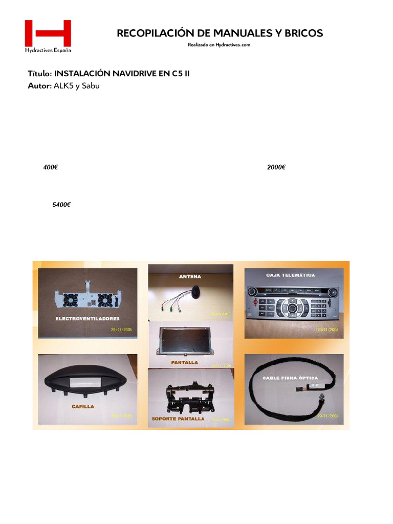 Radio Citroen c5 | PDF