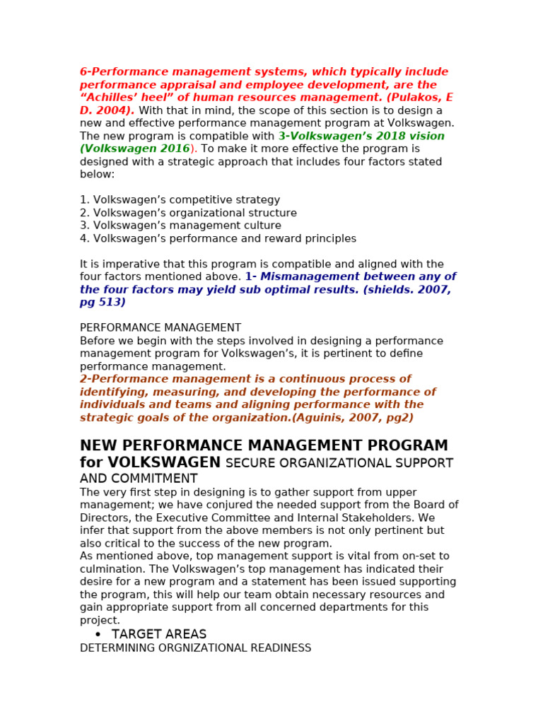 VW PMS PLAN (F) | PDF