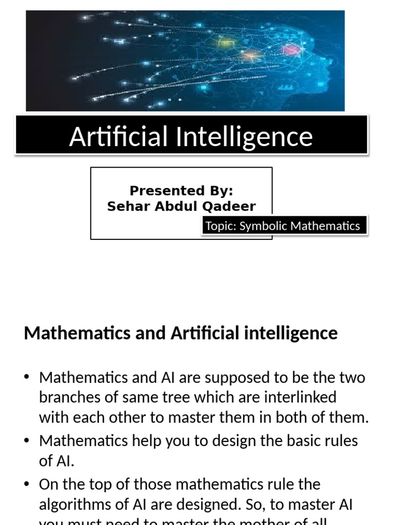 Presentation Symbolic Mathematics | PDF