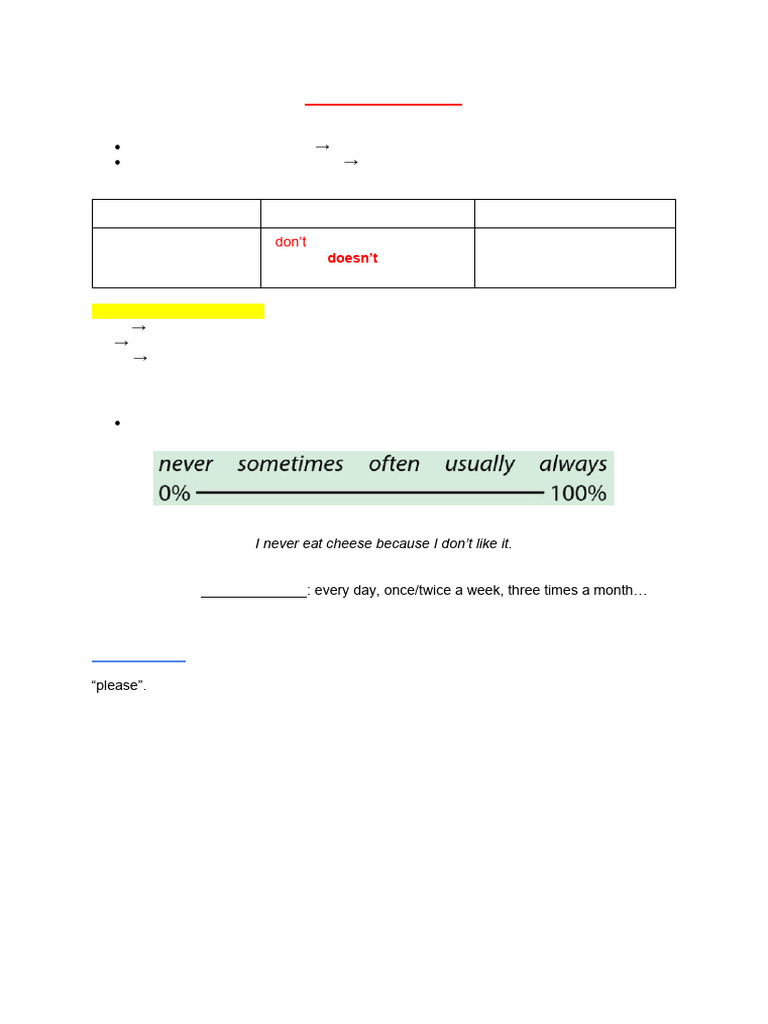 Present Simple and Continuous Explanation | PDF