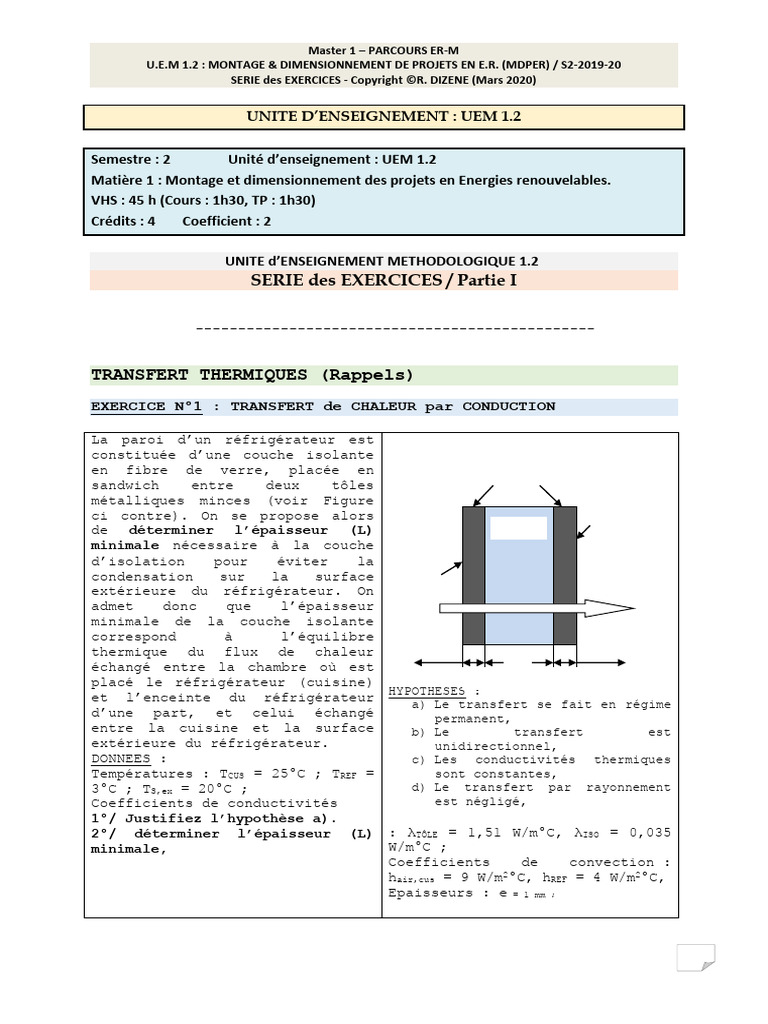 Serie Exos m1 Erm s2 2019 20 | PDF