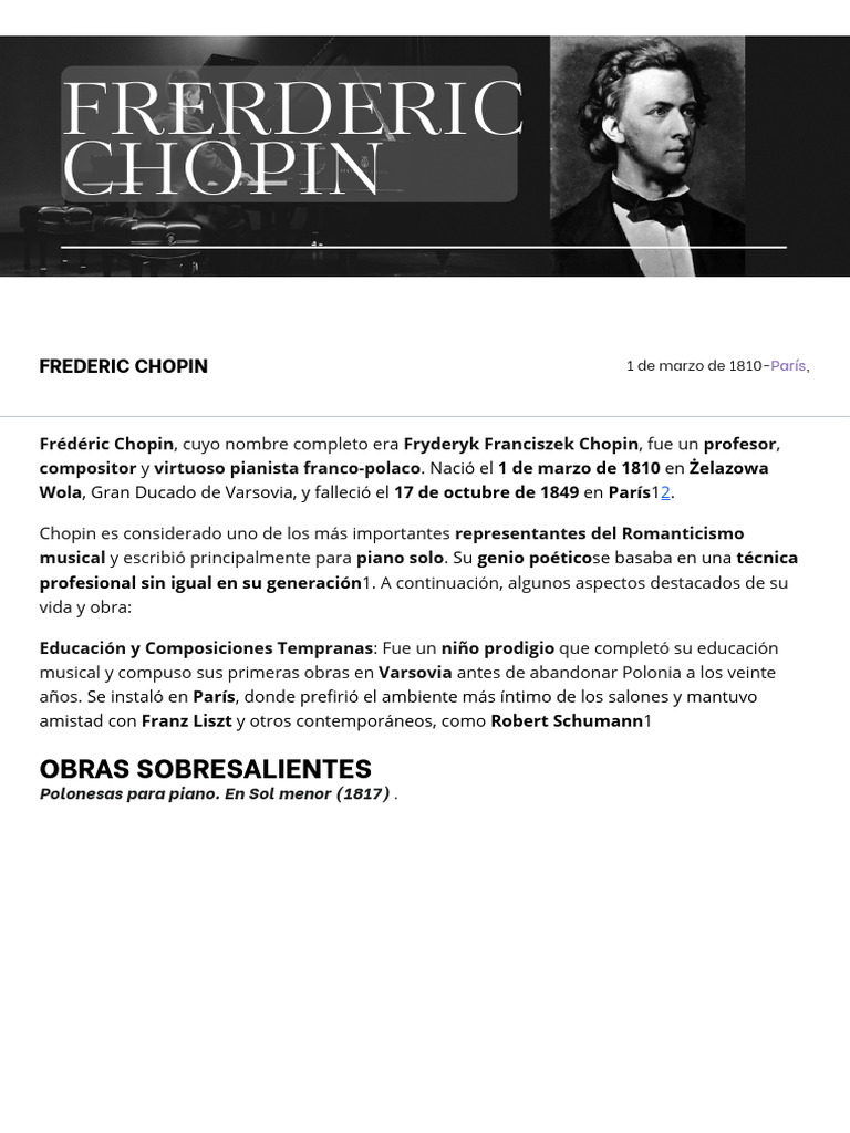 Frederic Chopin Cristian | PDF