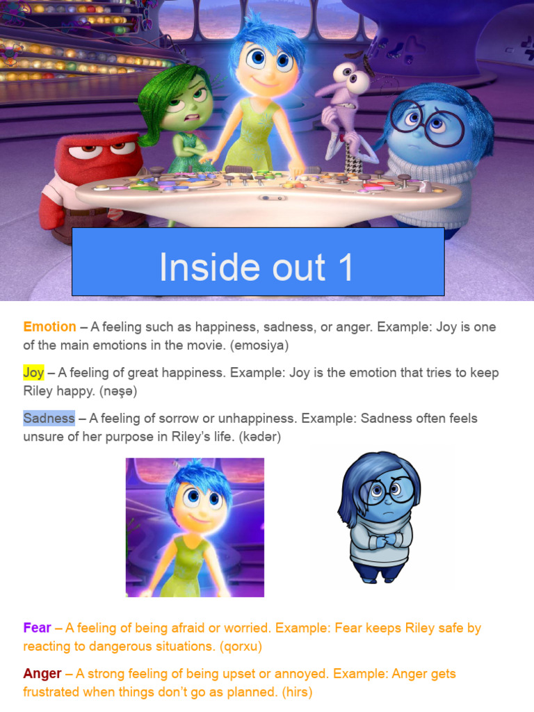 Insideout Animation Day | PDF