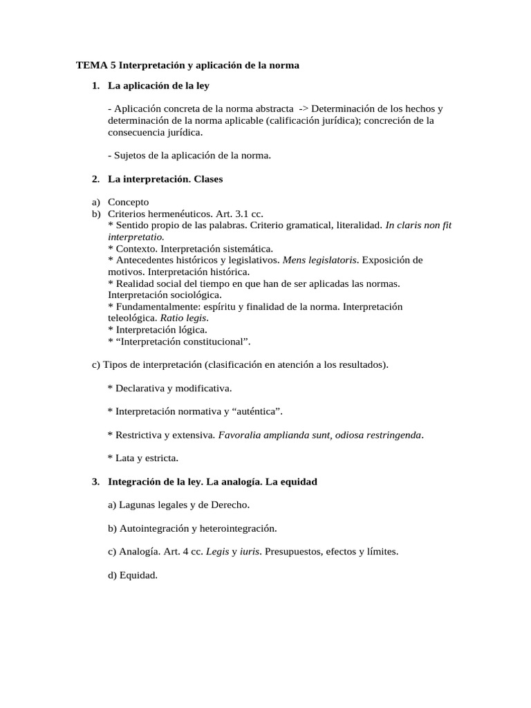 Esquema Tema 5 | PDF