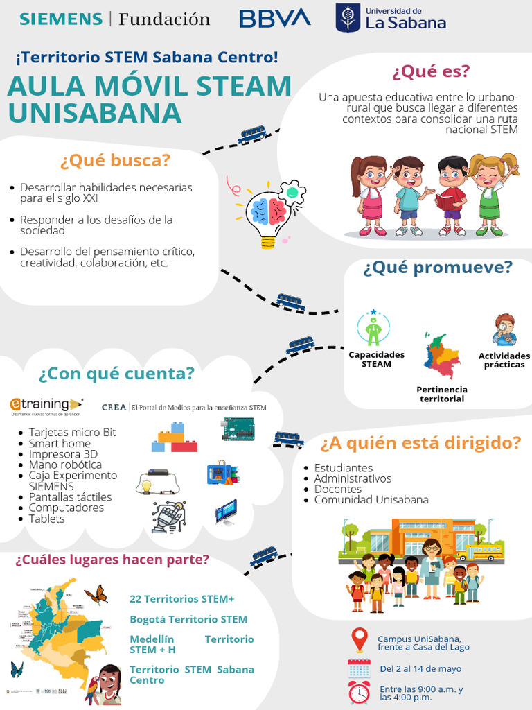 Bus Steam - AULA STEAM MÓVIL. INFOGRAFÍA. | PDF | Computers | Art