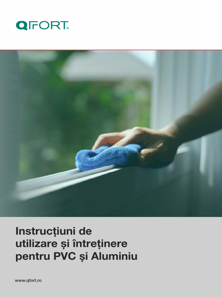 Manual de Utilizare Si Intretinere PVC+AL | PDF