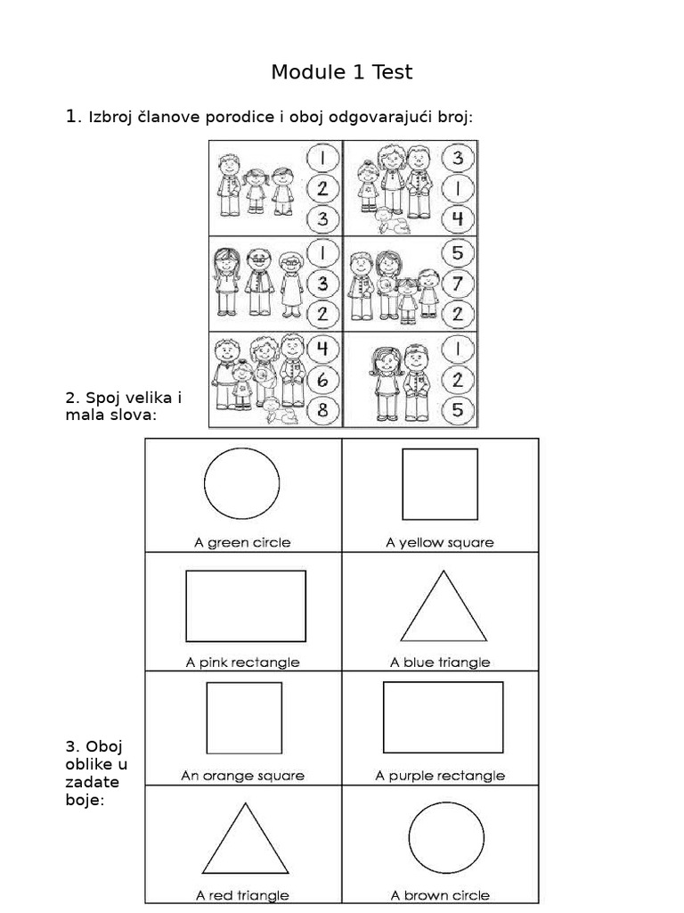 Module Test 1 II Razred | PDF