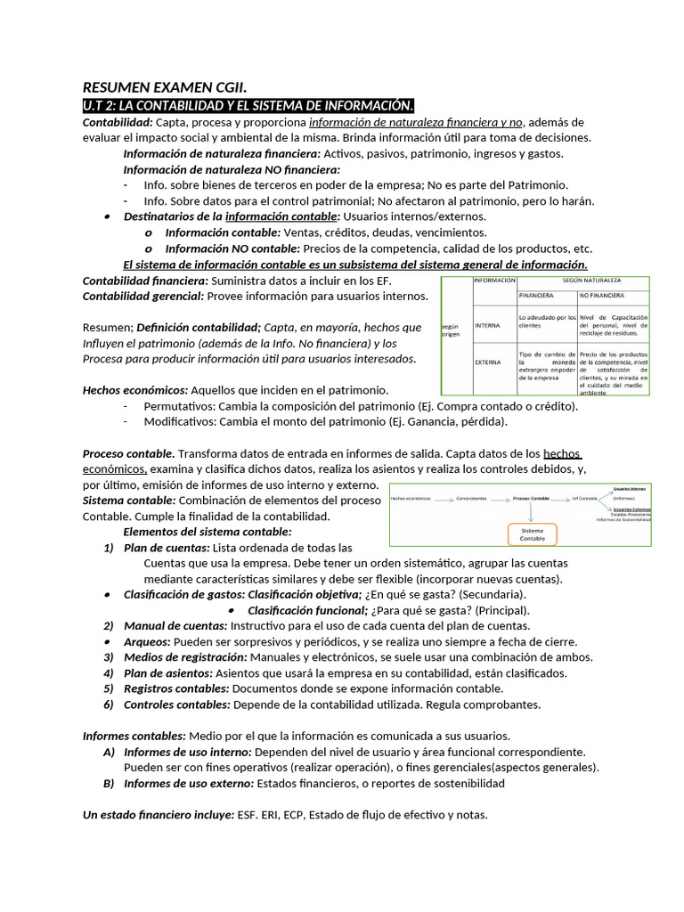 Resumen Examen Cgii | PDF