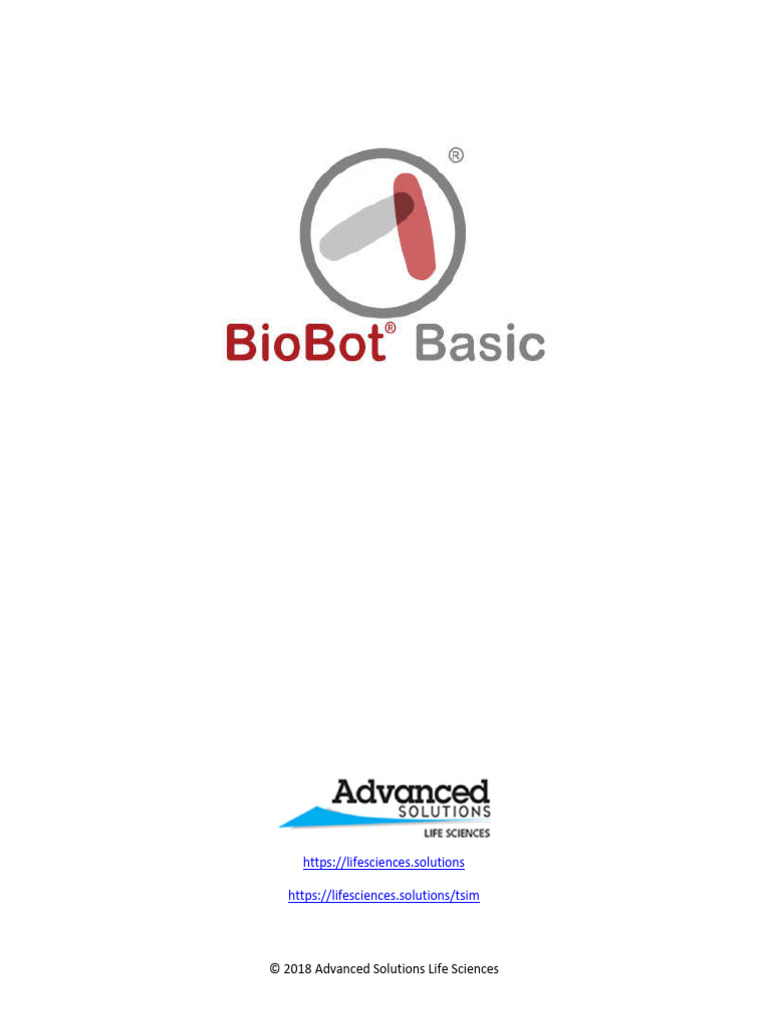 BioBot Basic v2.1 User Manual | PDF