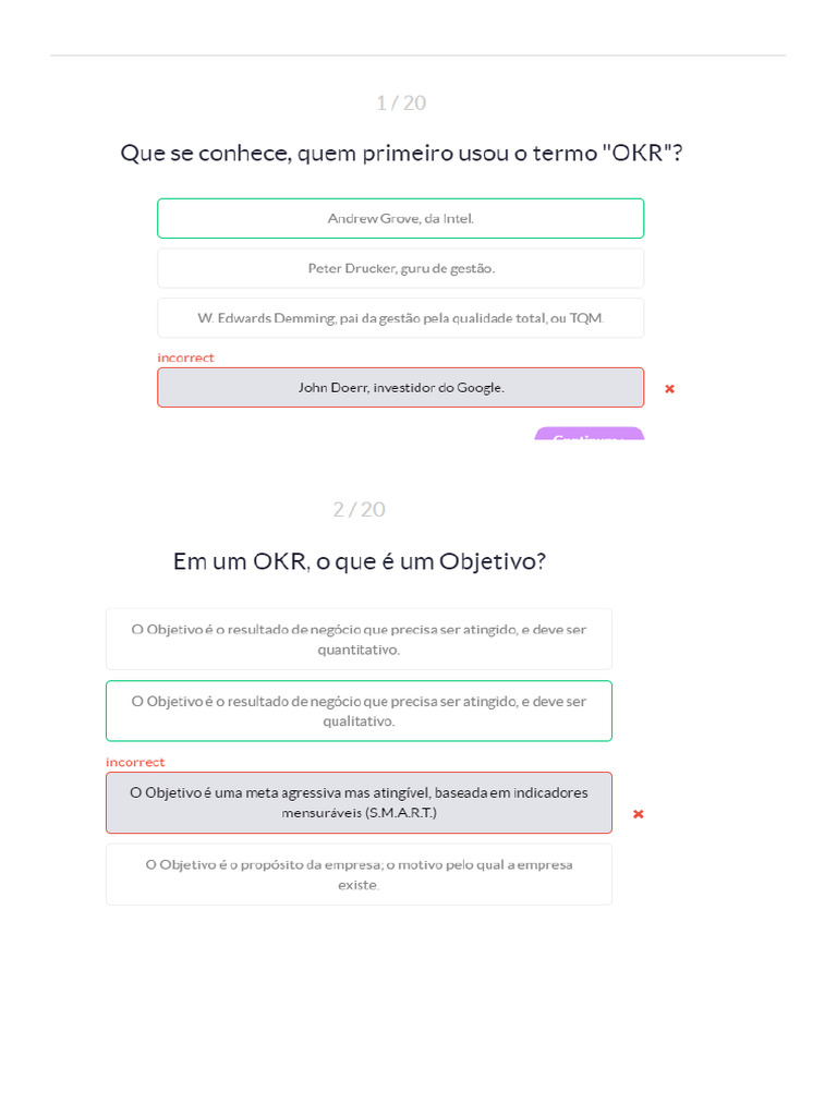 Okr - Gabarito | PDF
