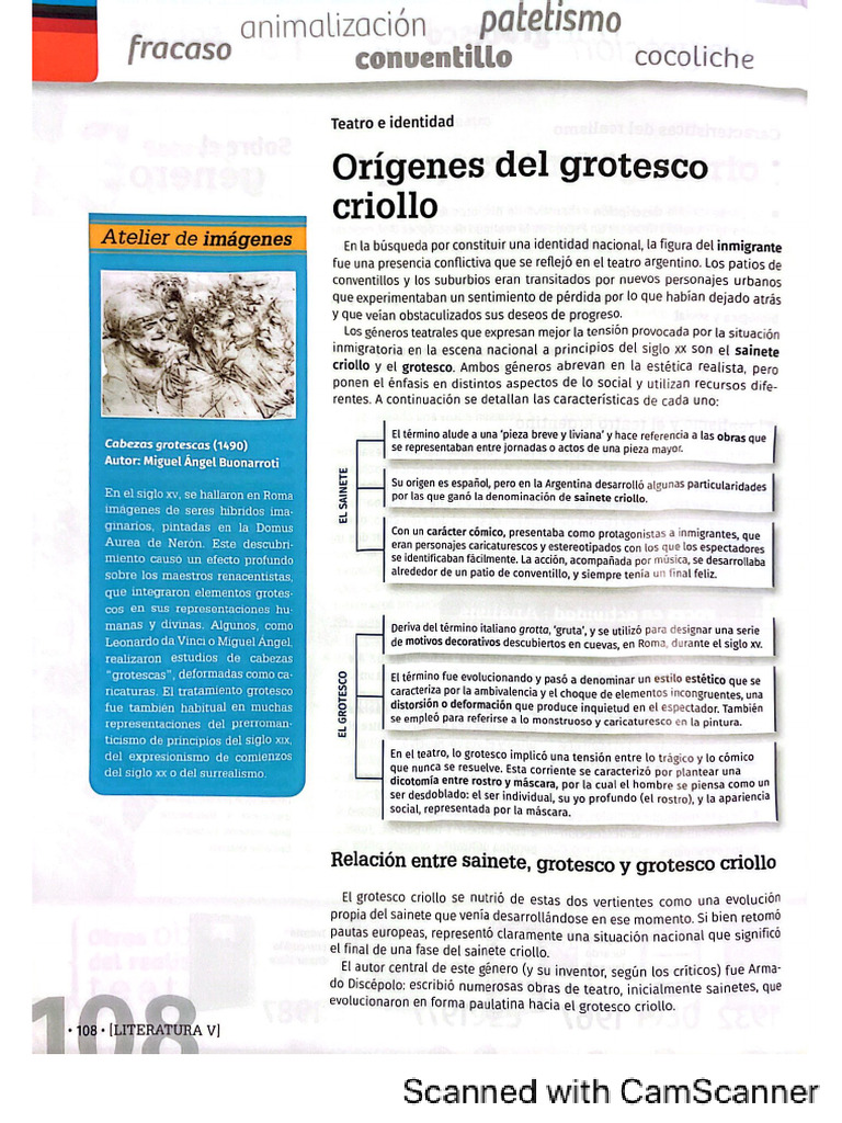 Teatro Argentino. Saintete y Grotesco | PDF