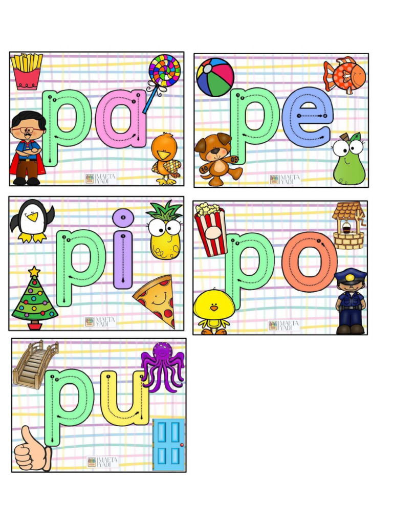 Sílabas, M, P | PDF