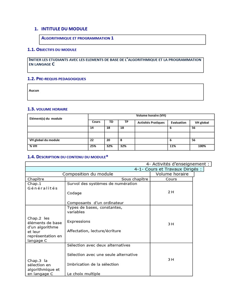 Programme Algo | PDF