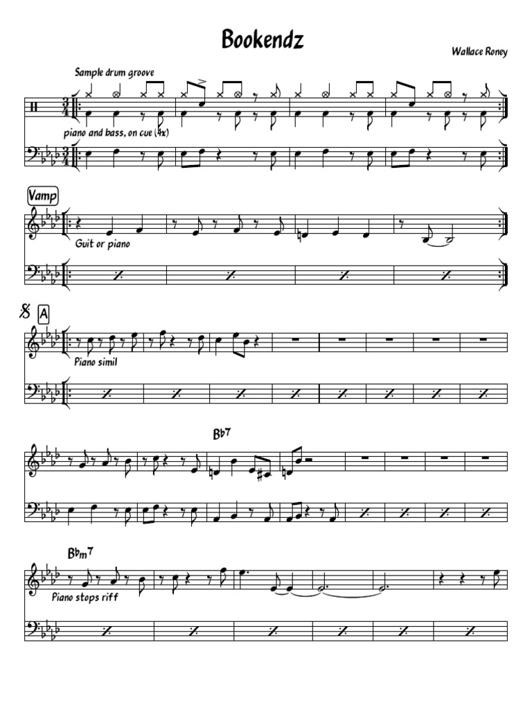 Bookendz lead sheet | PDF