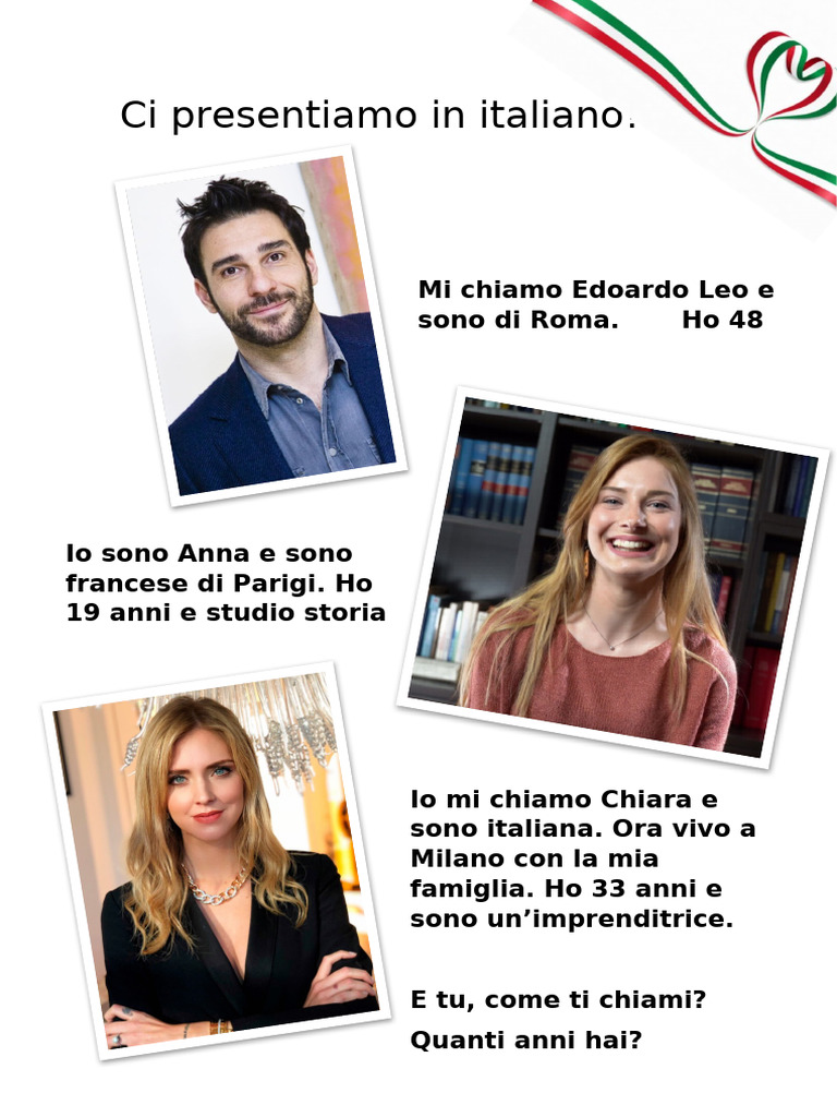 Clase 1. Presentazione | PDF