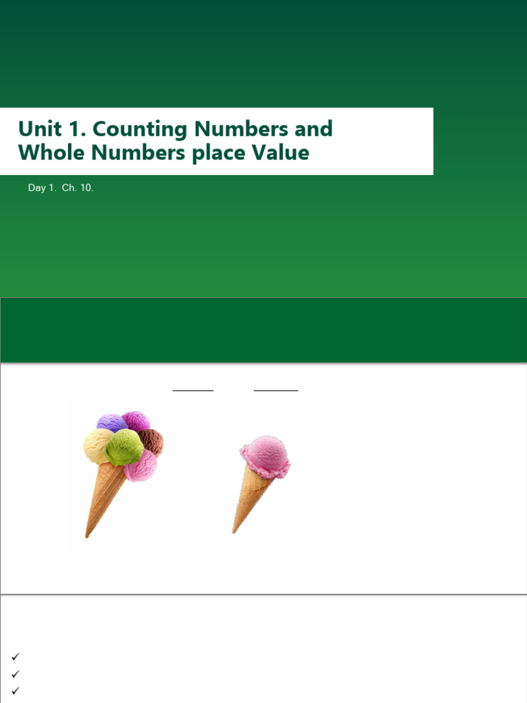 Understanding Counting and Place Value | PDF | Quantity | Numbers