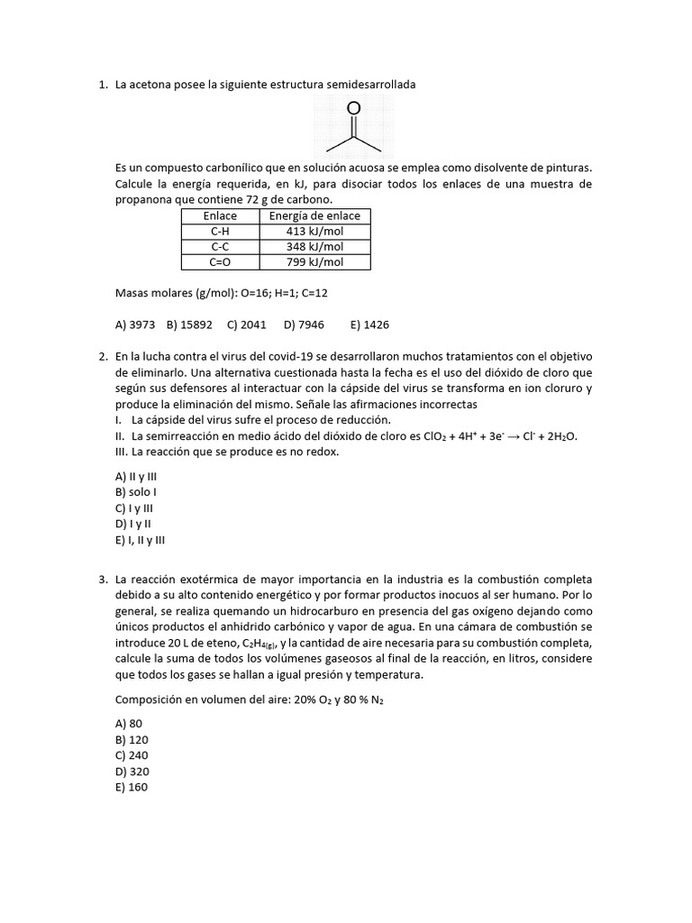 Repaso Deco Química | PDF