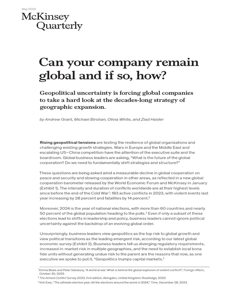 Mckinsey Case Study | PDF