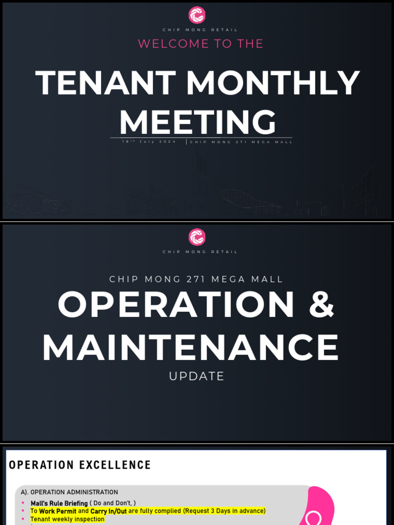 Tenant Monthly Meeting-CMRT | PDF