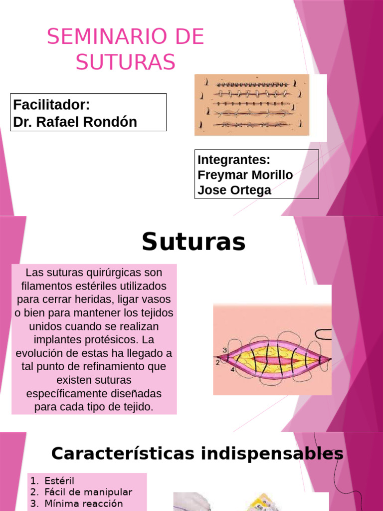 Seminario De Suturas Pdf Sutura Quirúrgica Materiales