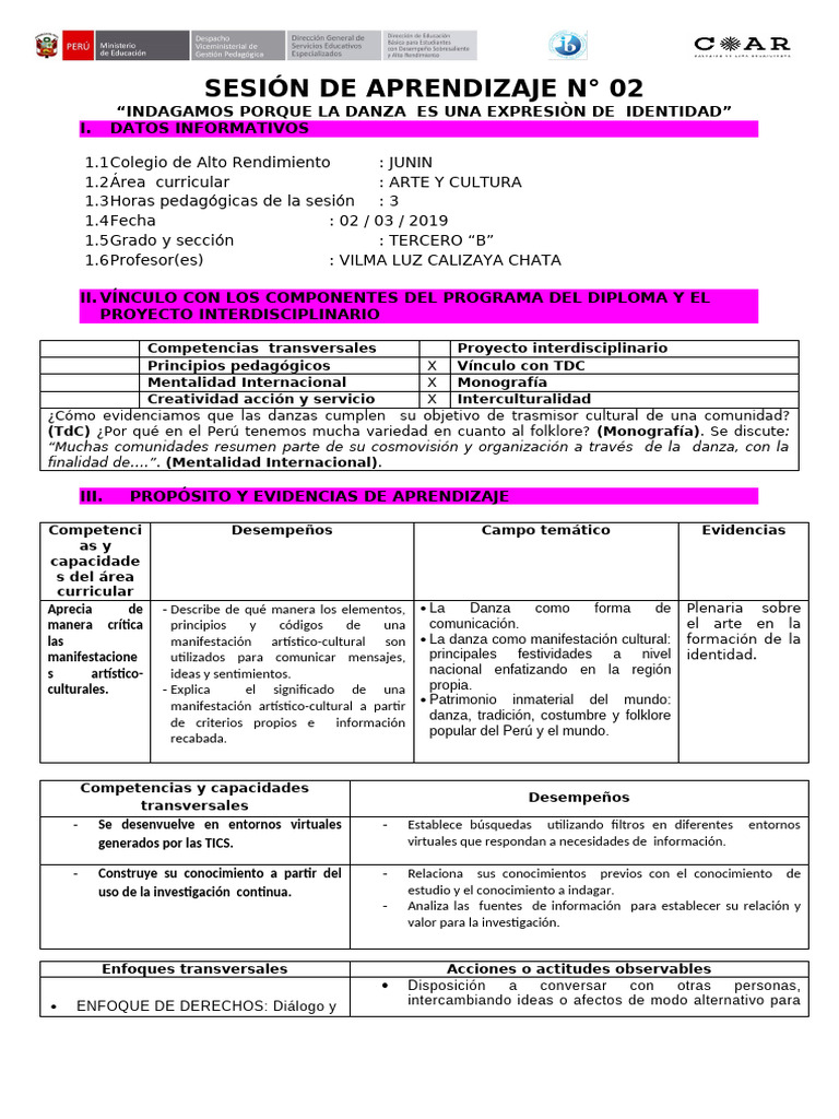 Sesion N°7 - 3 B | PDF